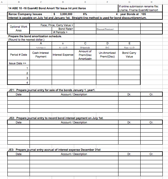Solved 1. Complete the bond amortization table per the data | Chegg.com