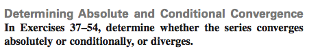 Solved Determining Absolute and Conditional Convergence In | Chegg.com