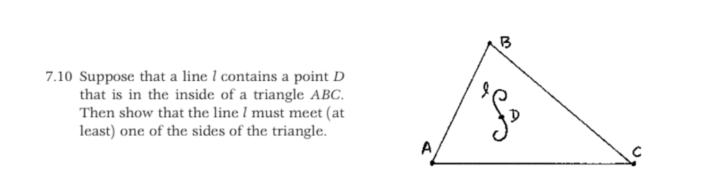 Solved Suppose that a line l contains a point D that is in | Chegg.com
