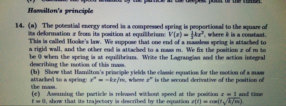 Solved The potential energy stored in a compressed spring is | Chegg.com