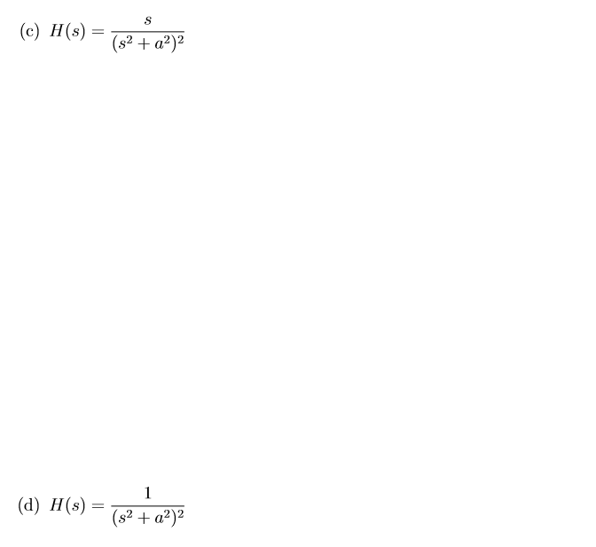 Solved (5 points) Inverse Laplace Transforms Compute the | Chegg.com