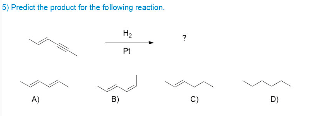 Solved Predict the product for the following reaction. | Chegg.com