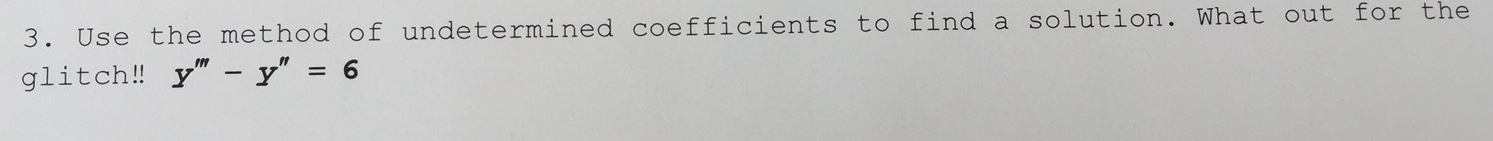 Solved Use the method of undetermined coefficients to find a | Chegg.com