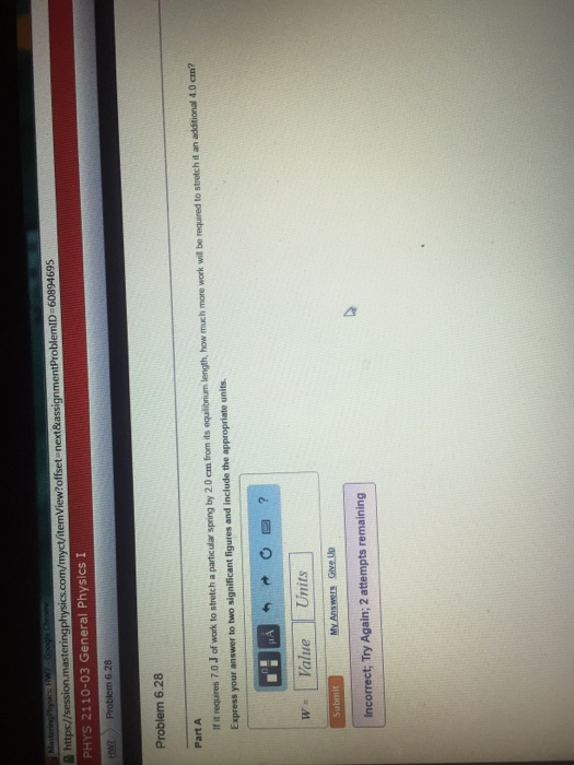 Solved If it requires 7.0 J of work to stretch a particular | Chegg.com