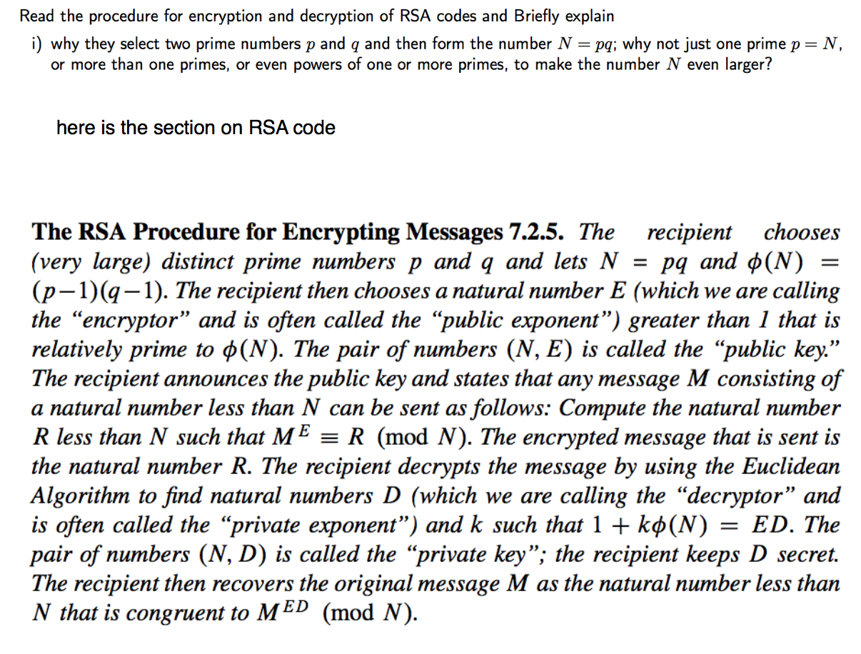 Solved Read The Procedure For Encryption And Decryption Of 