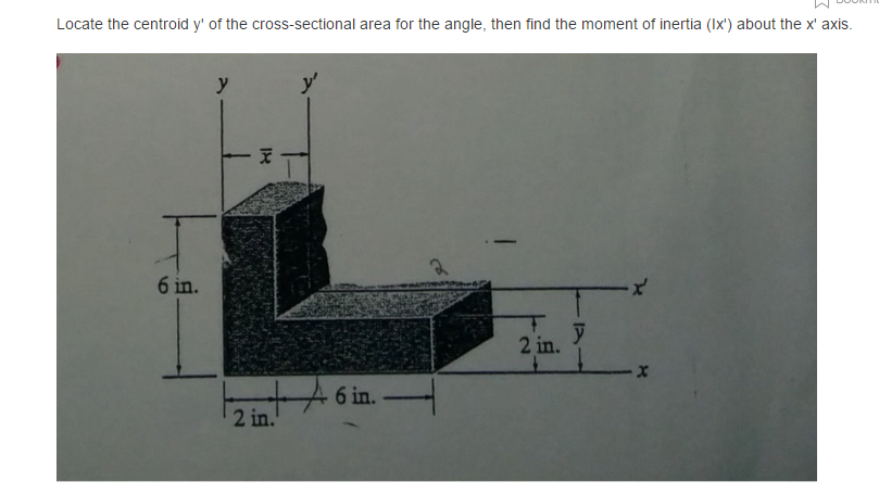 Solved Locate the centroid y' of the cross-sectional area | Chegg.com