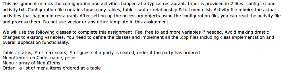 Solved Language : C++ Sample configuration | Chegg.com