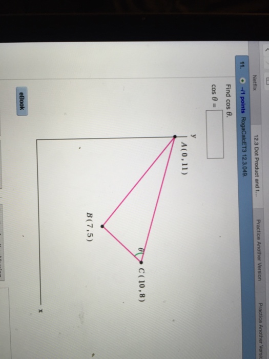 Solved Find cos theta. cos theta = | Chegg.com Solved Find cos theta. cos theta = | Chegg.com