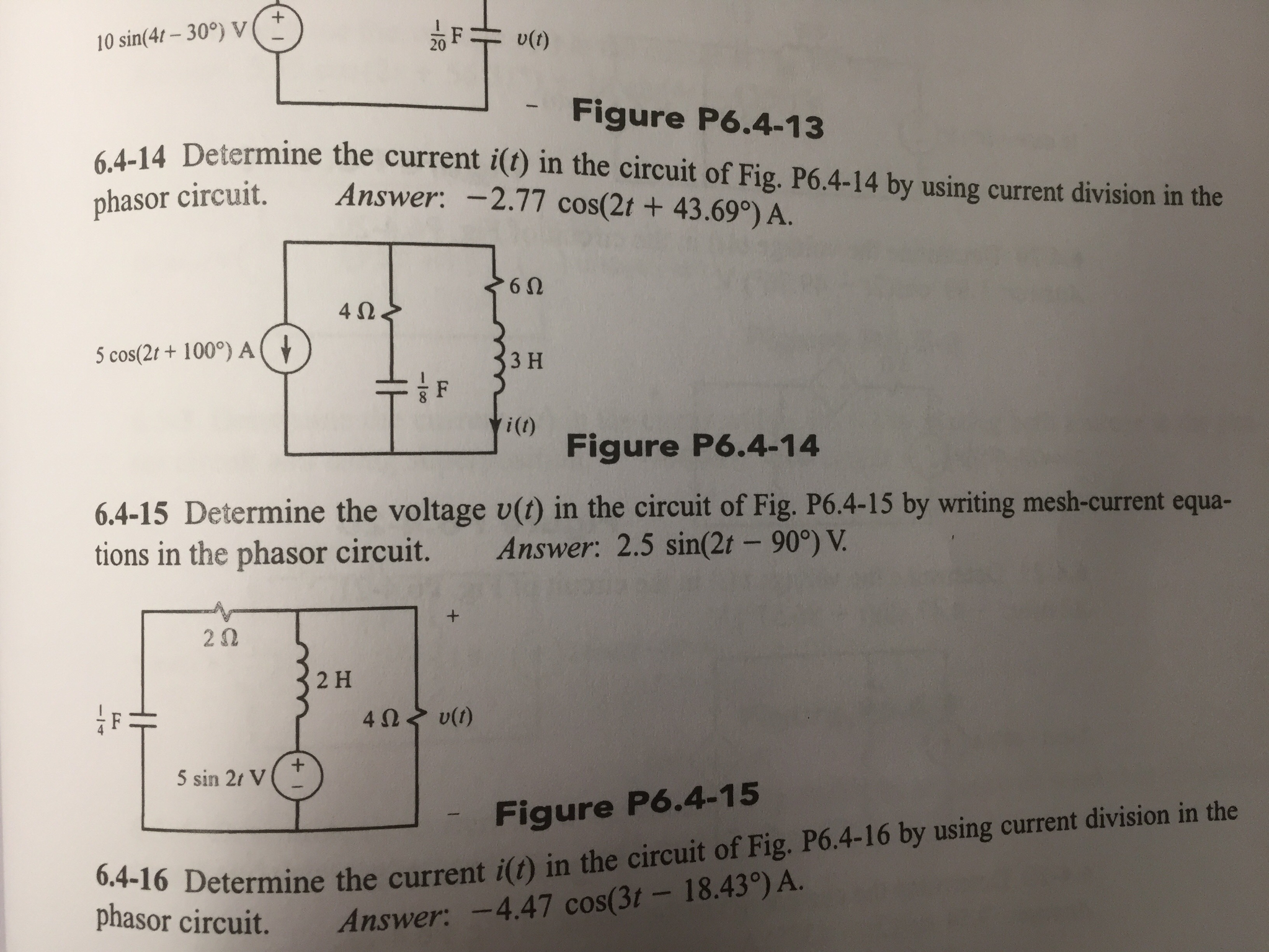 Solved Determine the current i(t) in the circuit of Fig P6 4 | Chegg.com