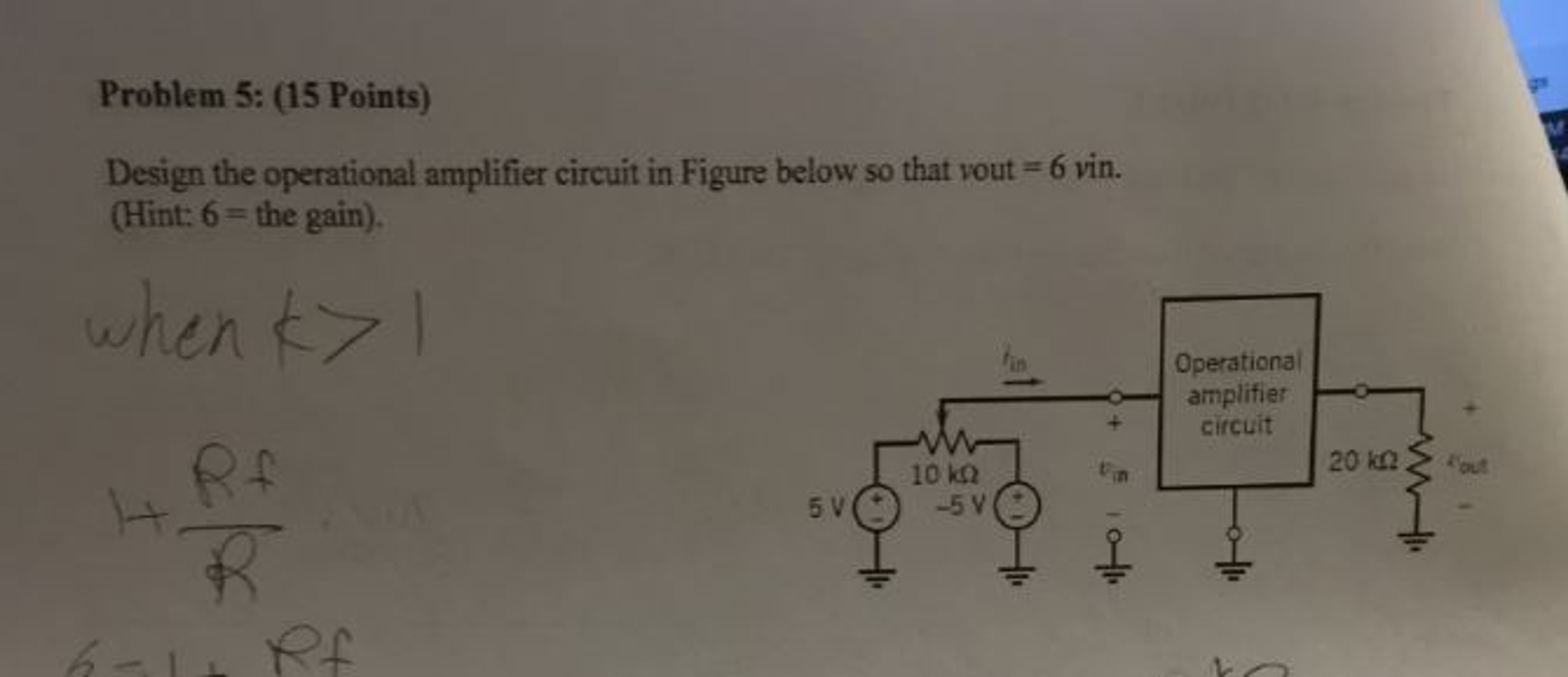 Solved 5. This is an electrical circuit question, so please | Chegg.com