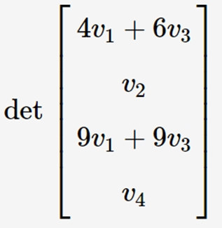 Solved If a 4x4 matrix A with rows v1, v2, v3, and v4 has | Chegg.com