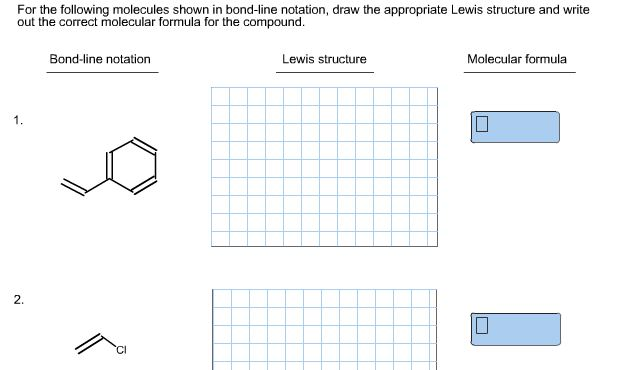 Solved For the following molecules shown in bond-line | Chegg.com