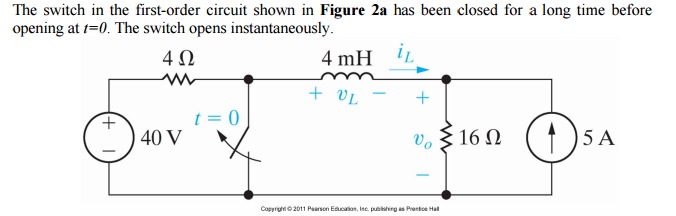 Solved Find the inductor current iL(t) for t ? 0 using the | Chegg.com