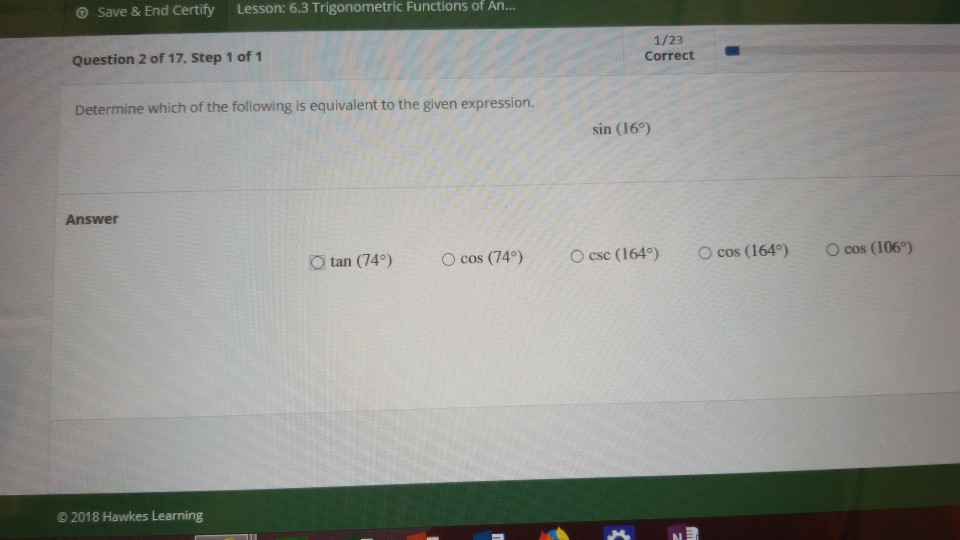 Solved Save & End Certify Lesson: 6.3 Trigonometric | Chegg.com