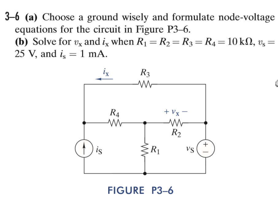 Solved Choose a ground wisely and formulate node-voltage | Chegg.com