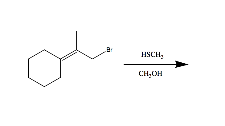 Solved Br HSCH3 CH3OH | Chegg.com