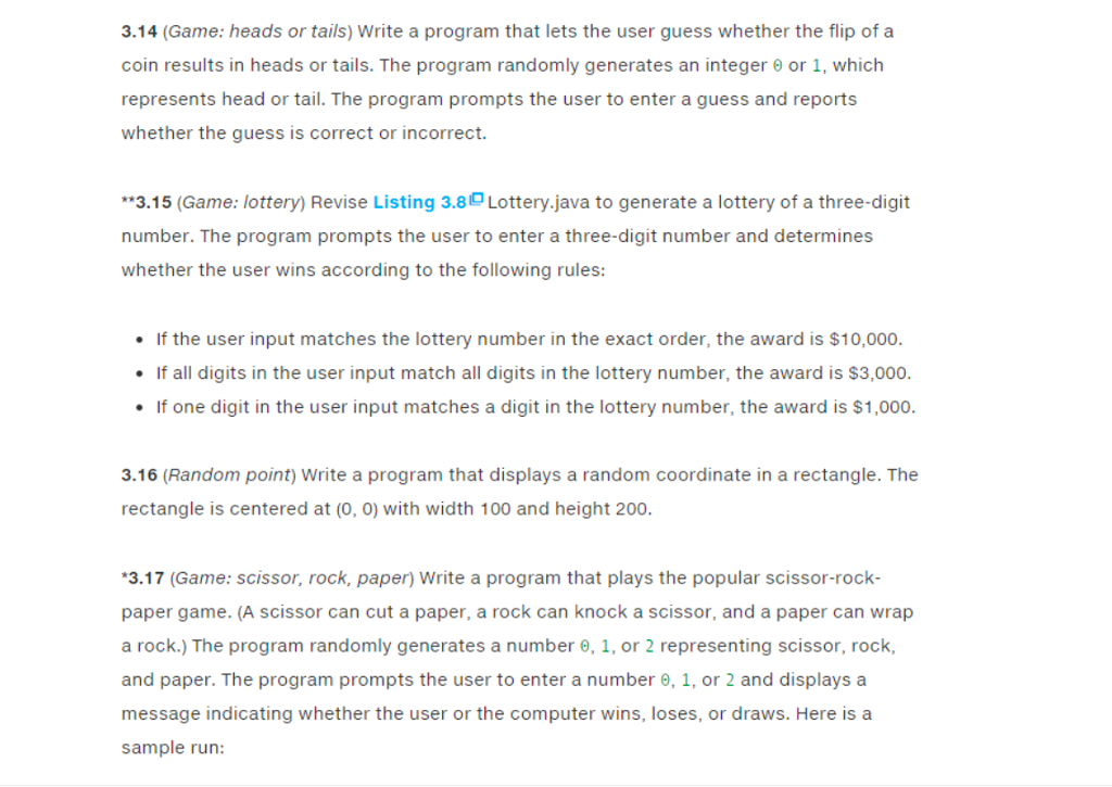 Solved 3.14 (Game: heads or tails) Write a program that lets | Chegg.com