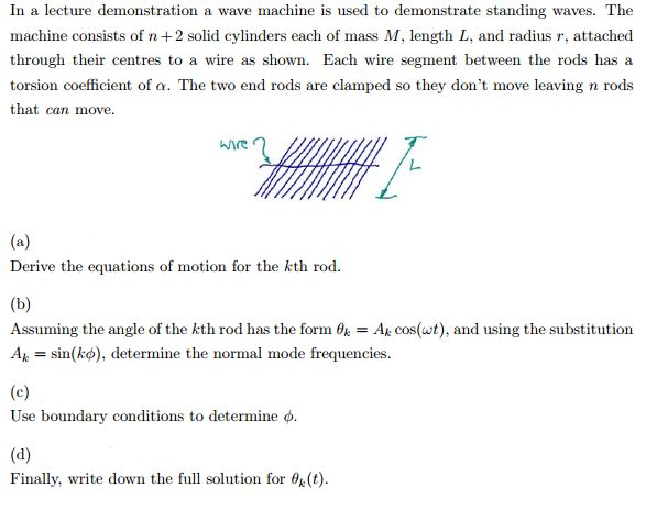 Solved In a lecture demonstration a wave machine is used to | Chegg.com