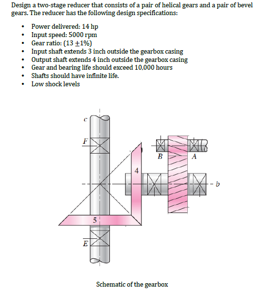 Design a two-stage reducer that consists of a pair of | Chegg.com
