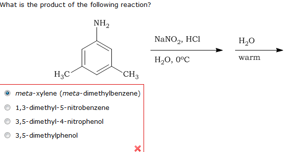 Solved What is the product of the following reaction? | Chegg.com
