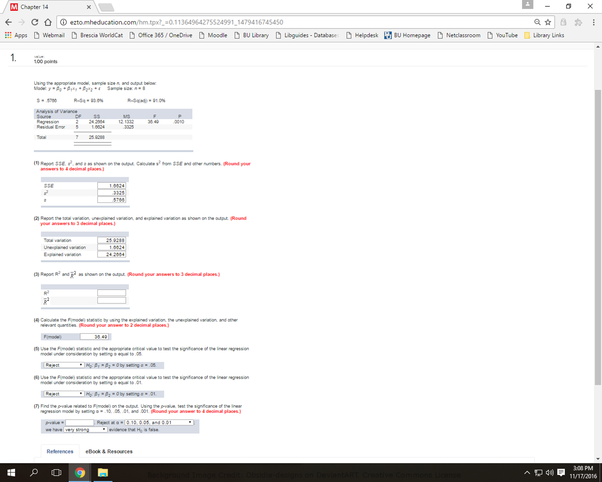 Using the appropriate model, sample size n, and | Chegg.com