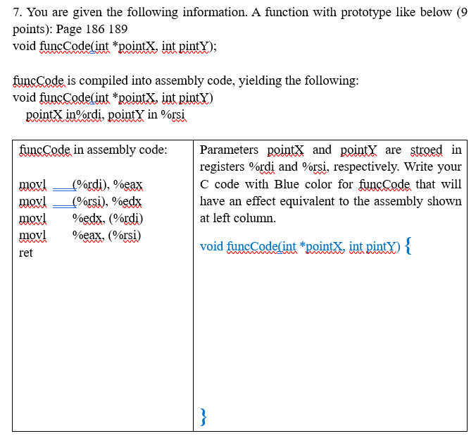 7. You are given the following information. A | Chegg.com