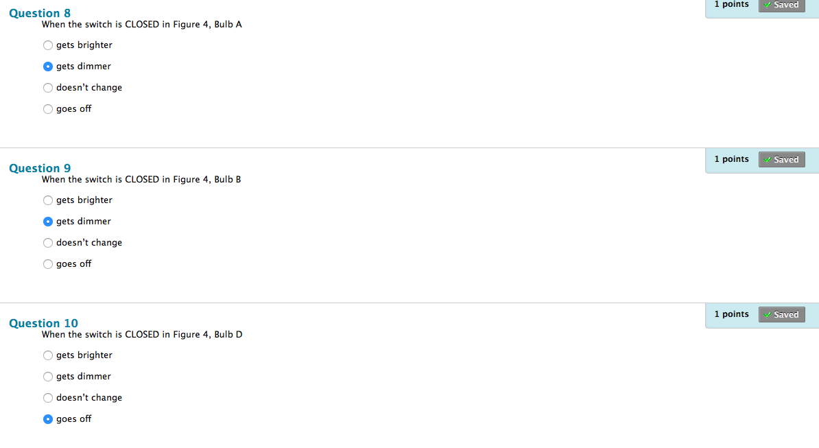 Solved 1 points Saved Question 3 The complete circuit in | Chegg.com