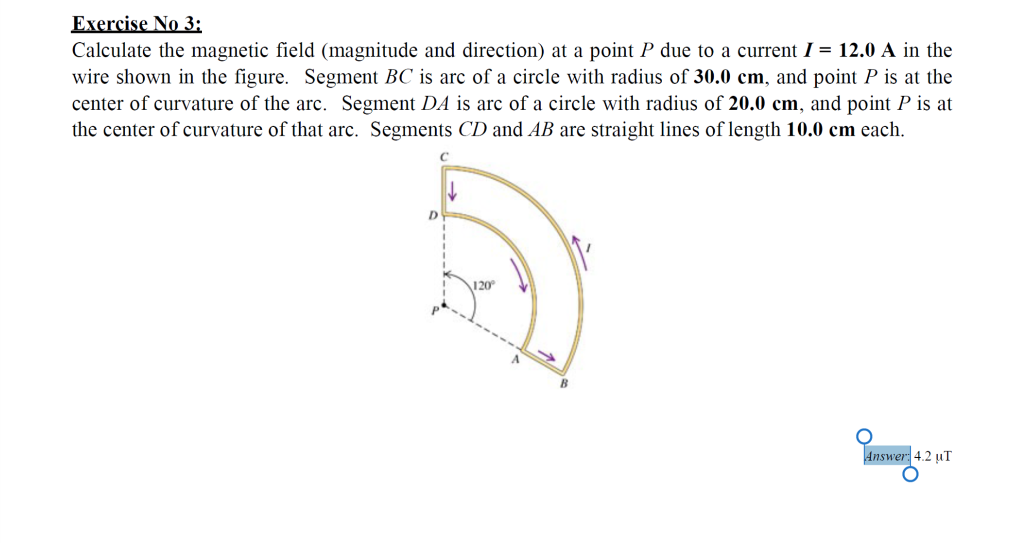 Solved Calculate the magnetic field (magnitude and | Chegg.com