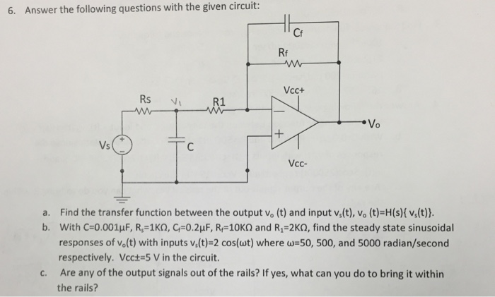 Solved 6. Answer the following questions with the given | Chegg.com Solved 6. Answer the following questions with the given | Chegg.com