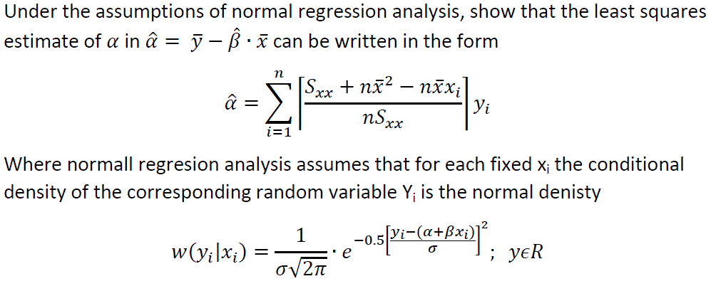Under the assumptions of normal regression analysis, | Chegg.com