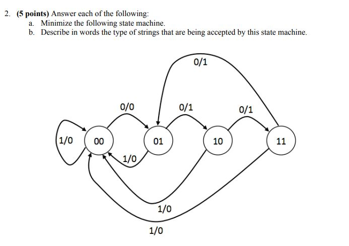 Solved 2. (5 points) Answer each of the following: a. | Chegg.com