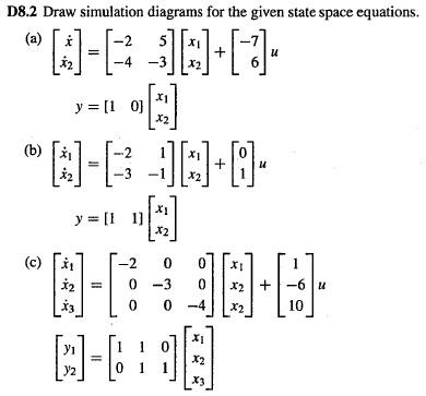 Solved Draw simulation diagrams for the given state | Chegg.com