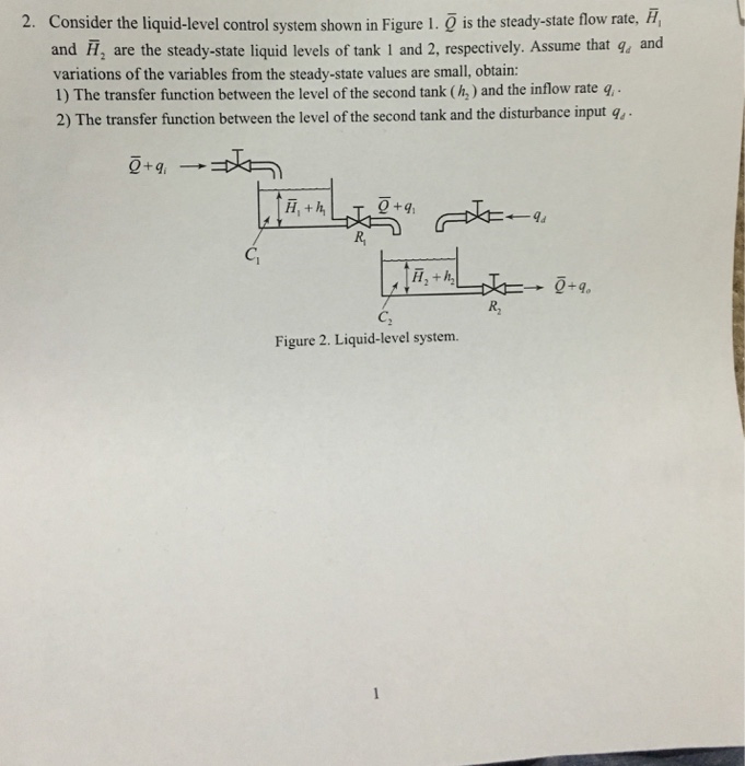 Consider the liquid-level control system shown in | Chegg.com