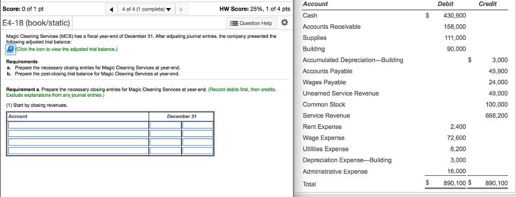 Solved Magic Cleaning Services (MCS) has a fiscal year-end | Chegg.com