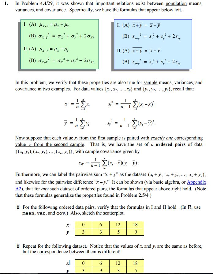 In Problem 4.4/29, it was shown that important | Chegg.com