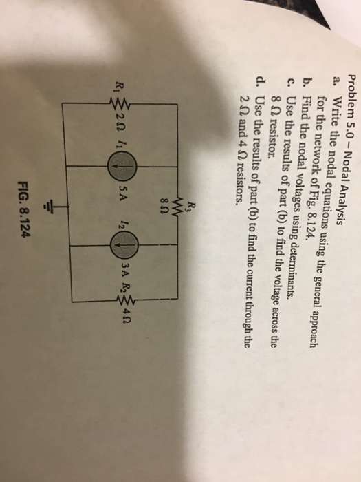 Solved Write the nodal equations using the general | Chegg.com