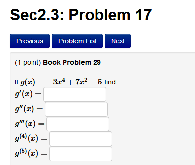 Solved Sec2.3: Problem 17 Previous Problem List Next (1 | Chegg.com