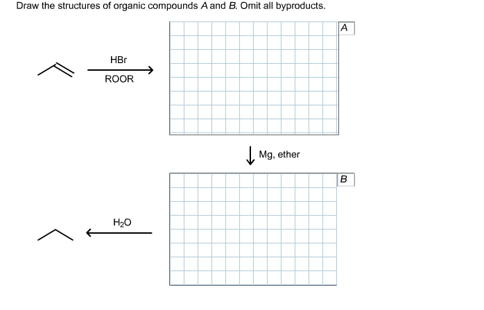 Solved Draw the structures of organic compounds A and B. | Chegg.com