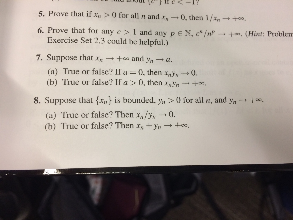 Solved 5. Prove that if xn > 0 for all n and xn → 0, then | Chegg.com