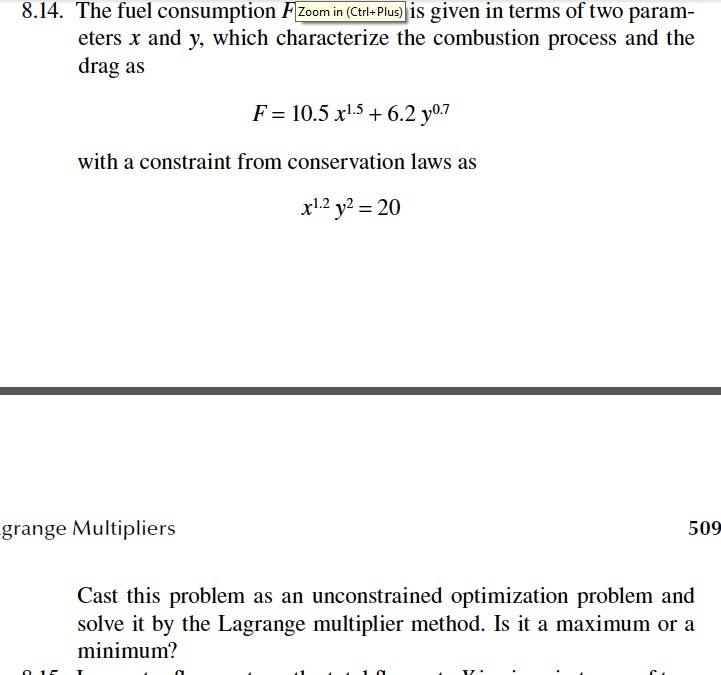 Solved The fuel consumption f given in terms of two | Chegg.com