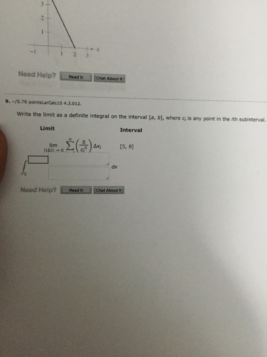 Solved Write the limit as a definite integral on the | Chegg.com