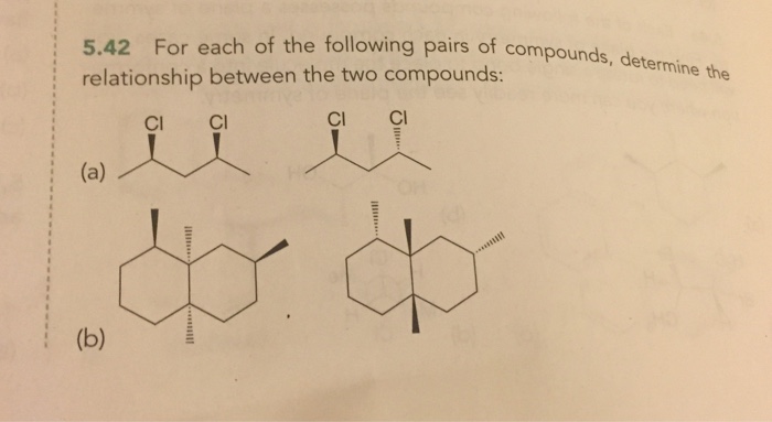Solved 5.42) for each of the following pairs of compounds, | Chegg.com