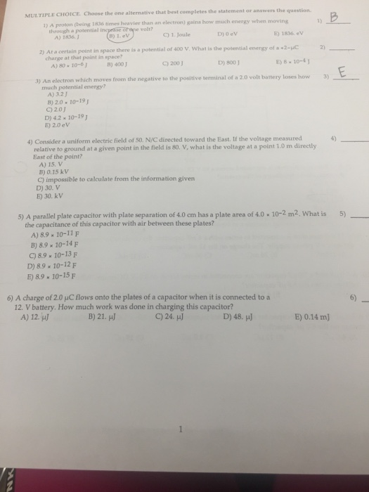 Solved A Proton Being 1836 Times Heavier Than An Electron