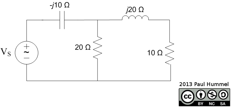 Solved In the circuit below, Vs=(82∠−153°)VRMS, find the | Chegg.com