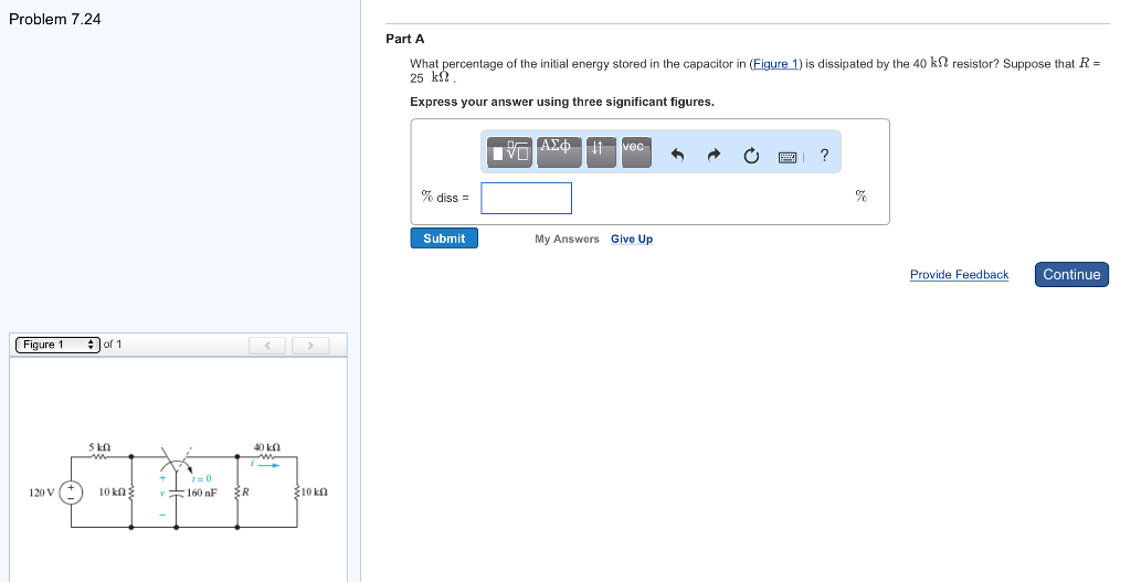 Solved What percentage of the initial energy stored in the | Chegg.com