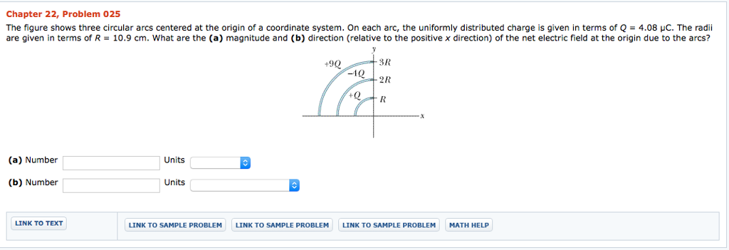 Solved The figure shows three circular arcs centered at the | Chegg.com