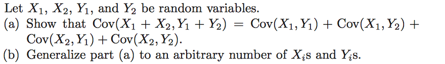 Solved Let X1, X2, Y1, and Y2 be random variables. Show | Chegg.com