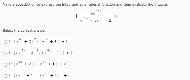 Solved Make a substitution to express the integrand as a | Chegg.com