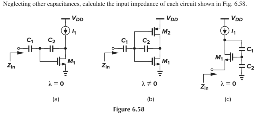Solved Neglecting other capacitances, calculate the input | Chegg.com