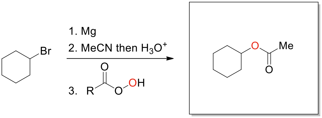 Solved explain what MeCN then H3O + does in this reaction. | Chegg.com
